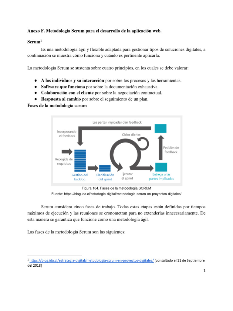 Anexo F. Metodología Scrum para El Desarrollo de La Aplicación Web. Scrum | PDF | Scrum ...