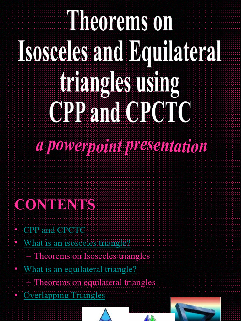 12.3 Therems On Isosceles and Equilateral Triangles | Download Free PDF ...