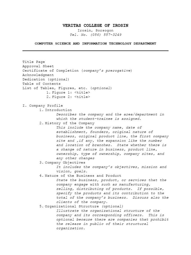 OJT Narrative Report Format | PDF