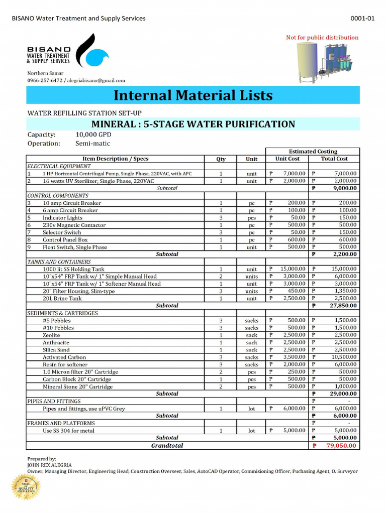 Water Refilling Station Setup Guide | PDF | Manufactured Goods