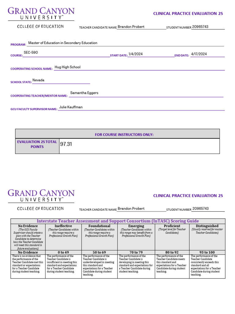 Eval 2 | PDF | Educational Assessment | Teachers