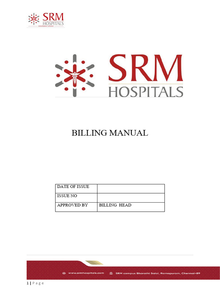 Billing Manual | PDF | Surgery | Patient