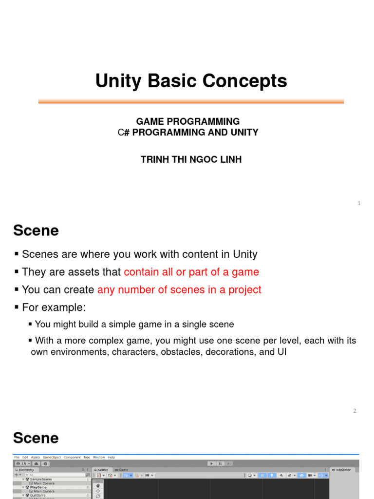 Unity Game Programming Basics Guide | PDF | 3 D Computer Graphics | 3 D Modeling