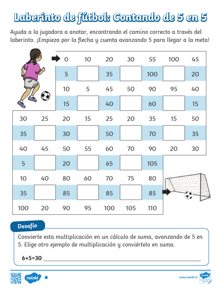 CL M 1701041638 Guia de Trabajo Conteo de 5 en 5 Diferenciada Ver 2 | PDF