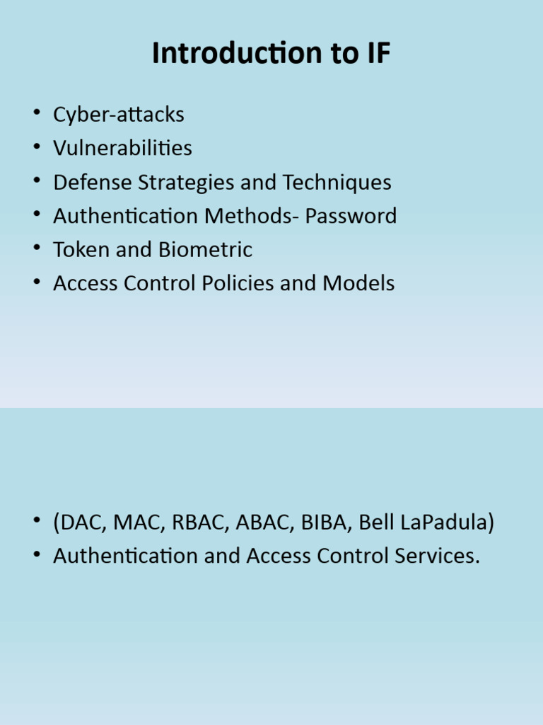 Unit 1 | Download Free PDF | Computer Access Control | Malware