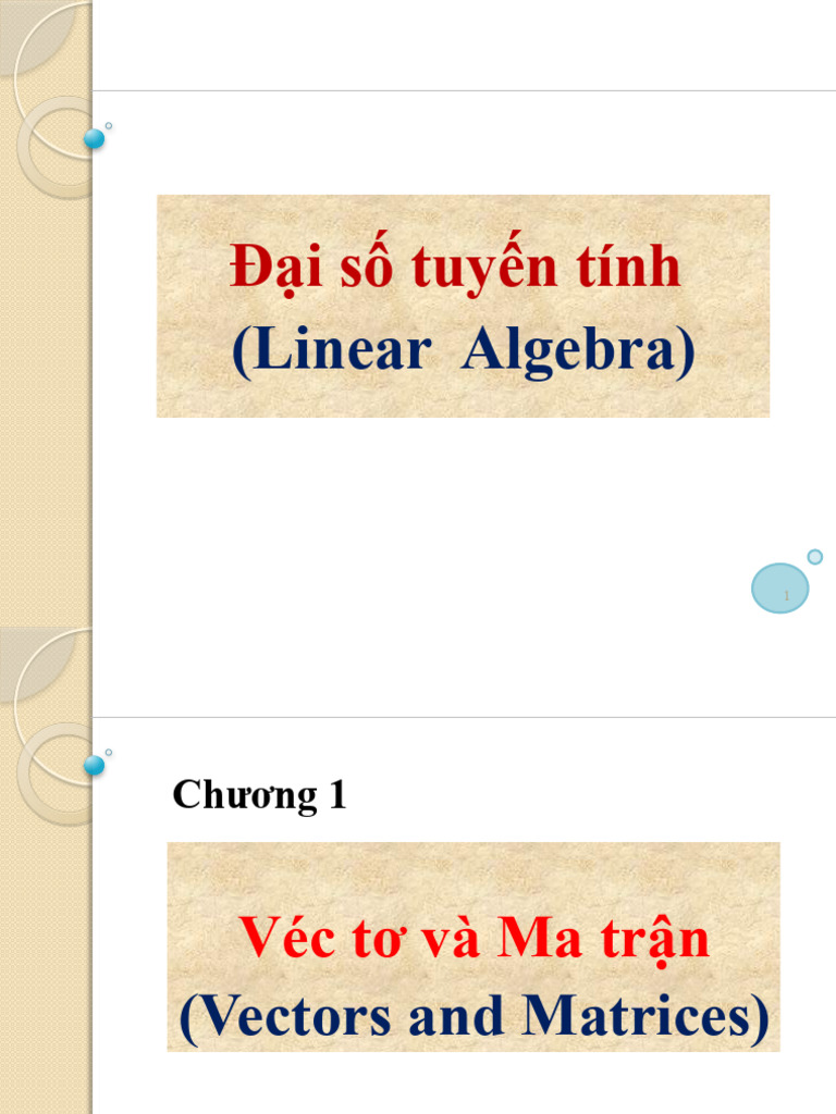 1.Vecto_Ma tran | PDF