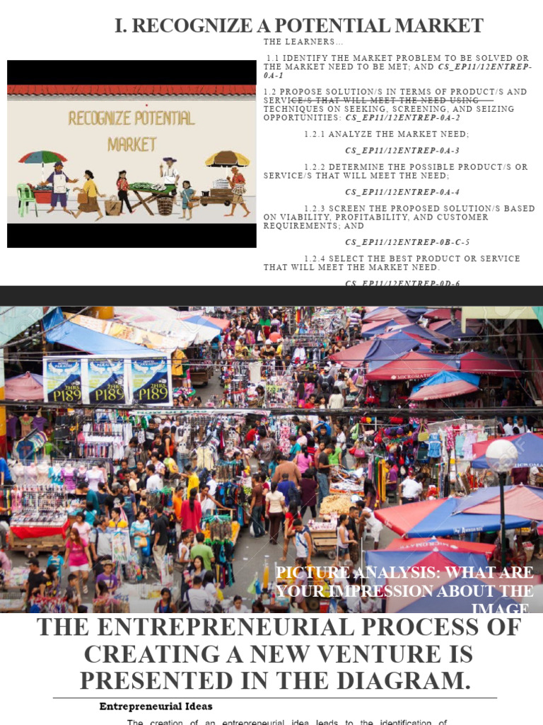 Recognize A Potential Market | PDF | Entrepreneurship | Natural Environment