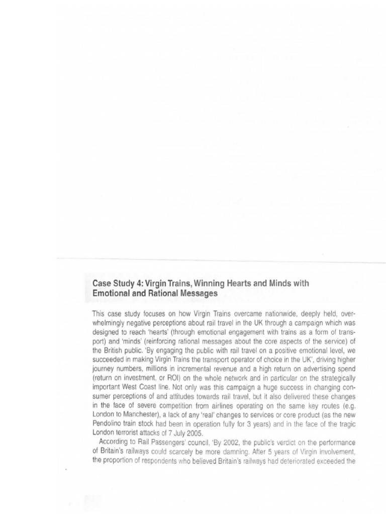 Case Virgin Trains | PDF