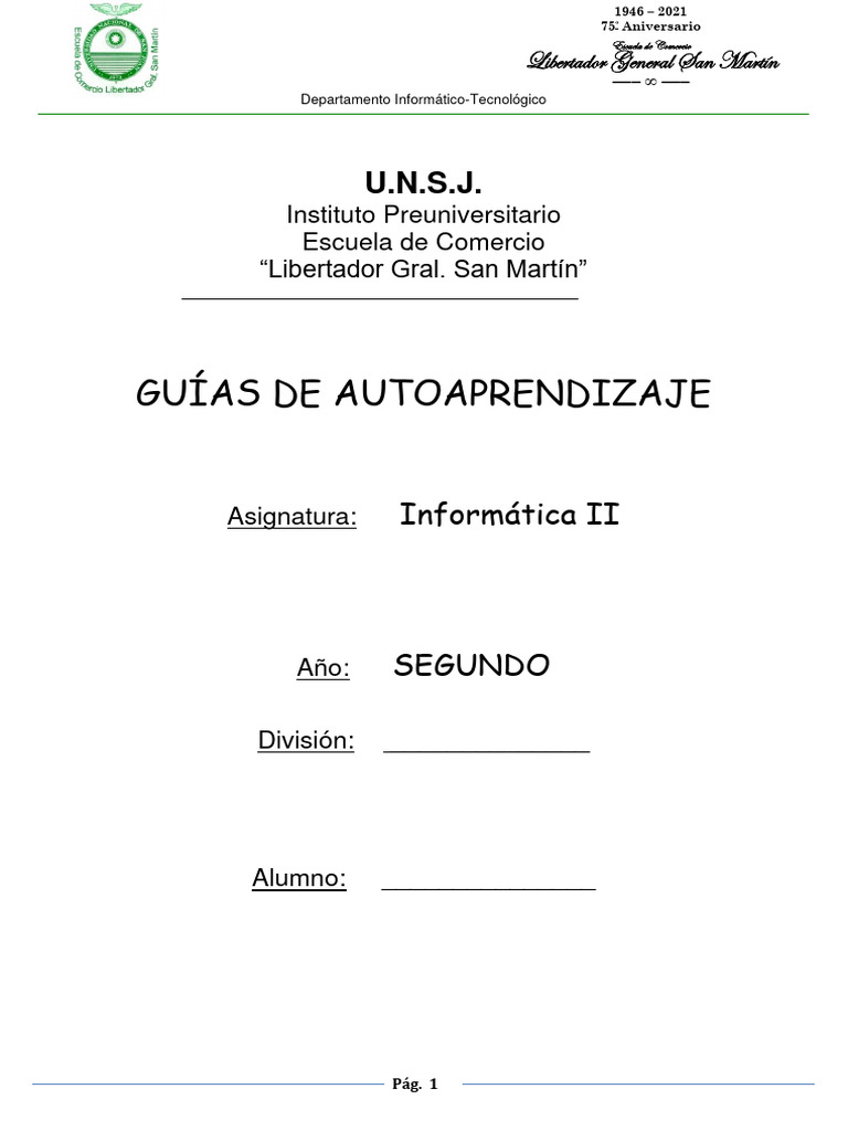 Guia Inform-Tica II - 2024 | PDF | Microprocesador | Red de computadoras