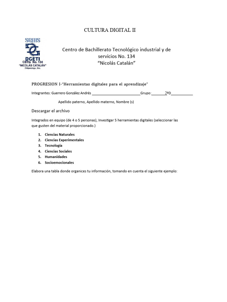 Act-1-Progresion 1 | PDF | Youtube | Facebook