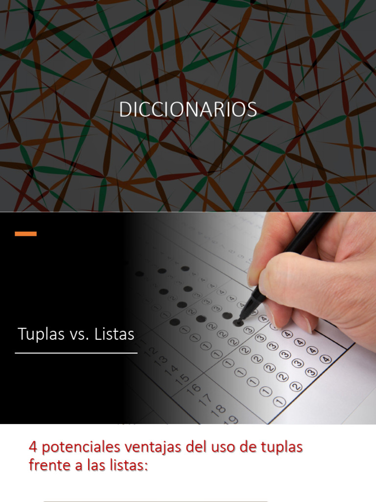 Clase 2 - Diccionarios | Descargar gratis PDF | Python (lenguaje de programación) | Objeto ...