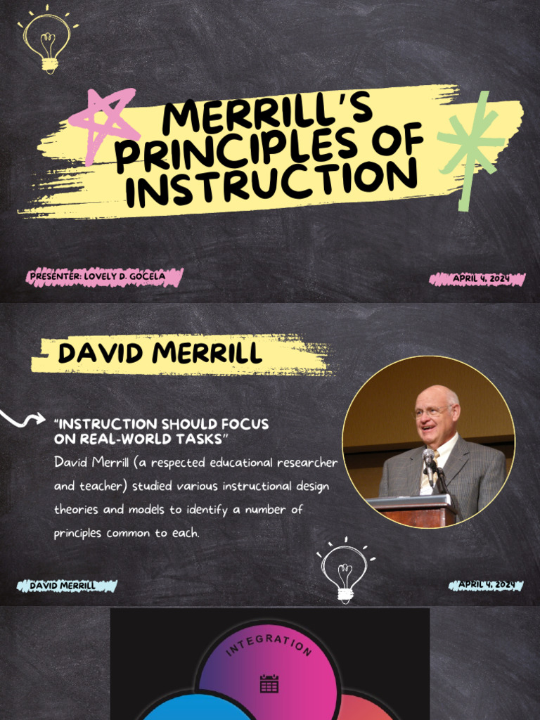 Merrill's Principles of Instruction | PDF