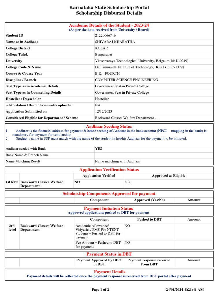 Student Status | PDF