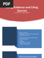 Citing Text Evidence Mini Anchor Charts | PDF