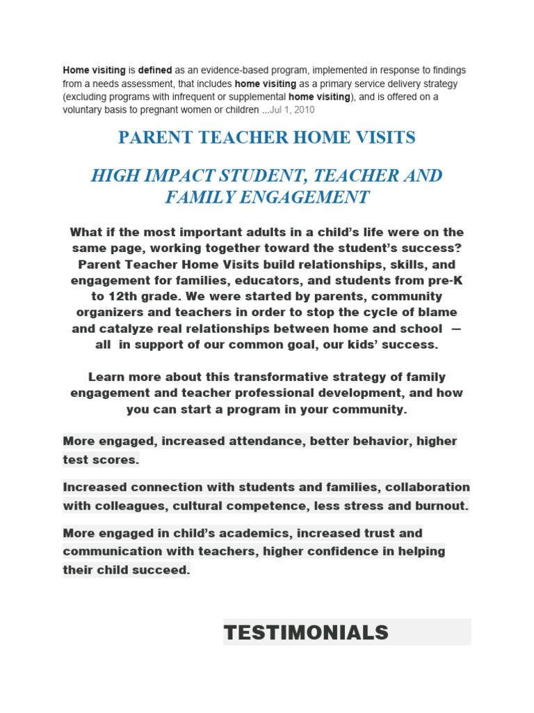 Home Visiting | PDF | Likert Scale