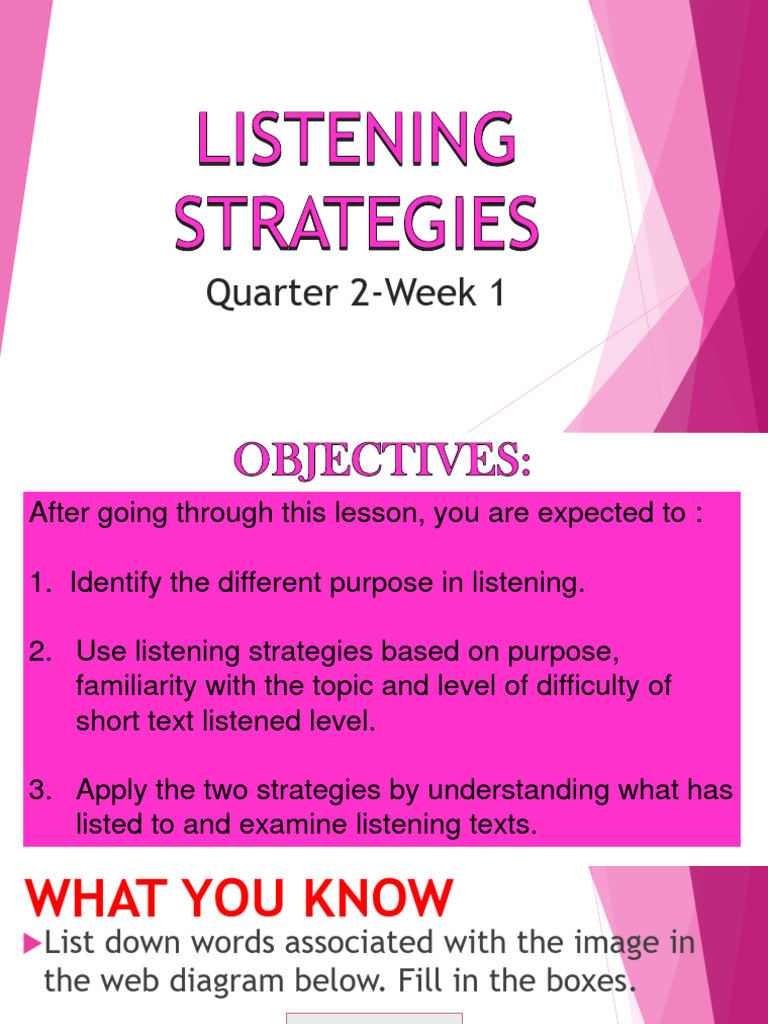 English 7 Q2 WK1 | PDF | Reading Comprehension | Information