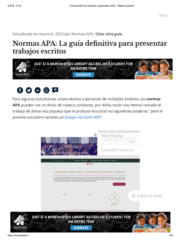 Normas APA Con Plantilla y Generador 2024 - Séptima Edición | Descargar ...