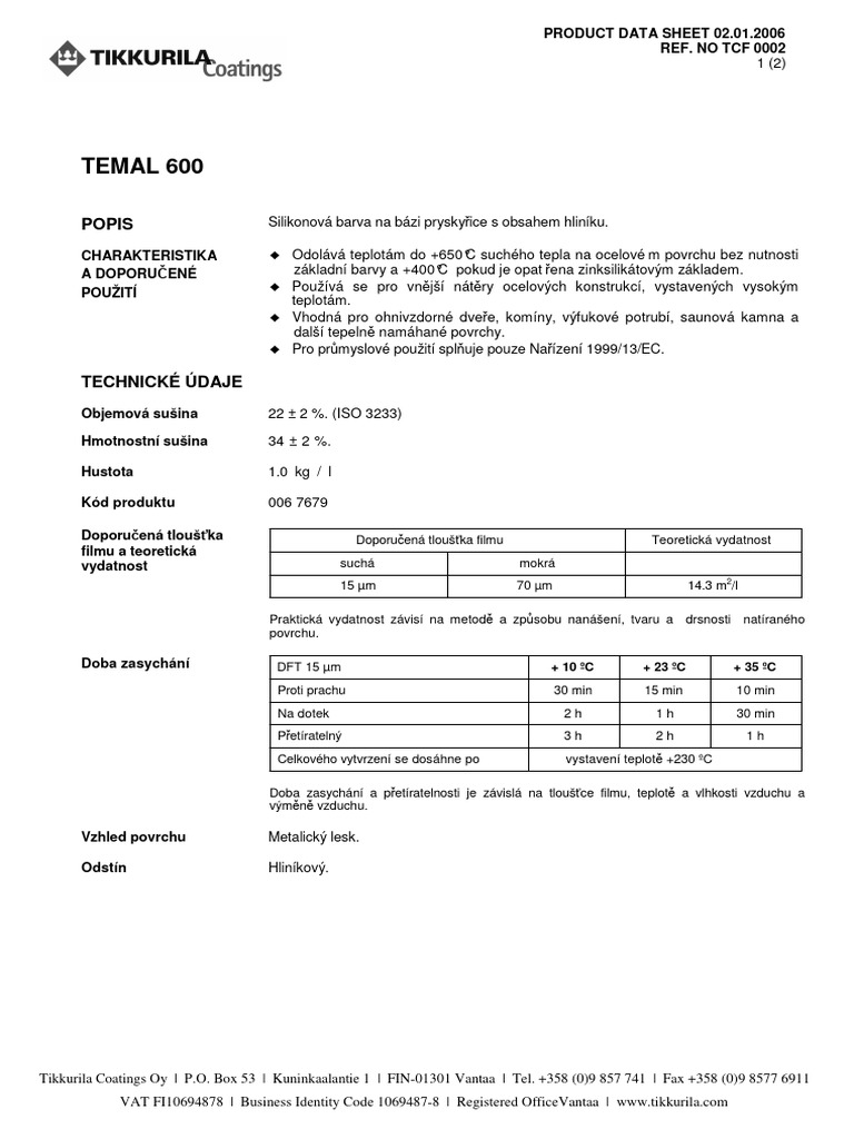 Temal 600 | PDF