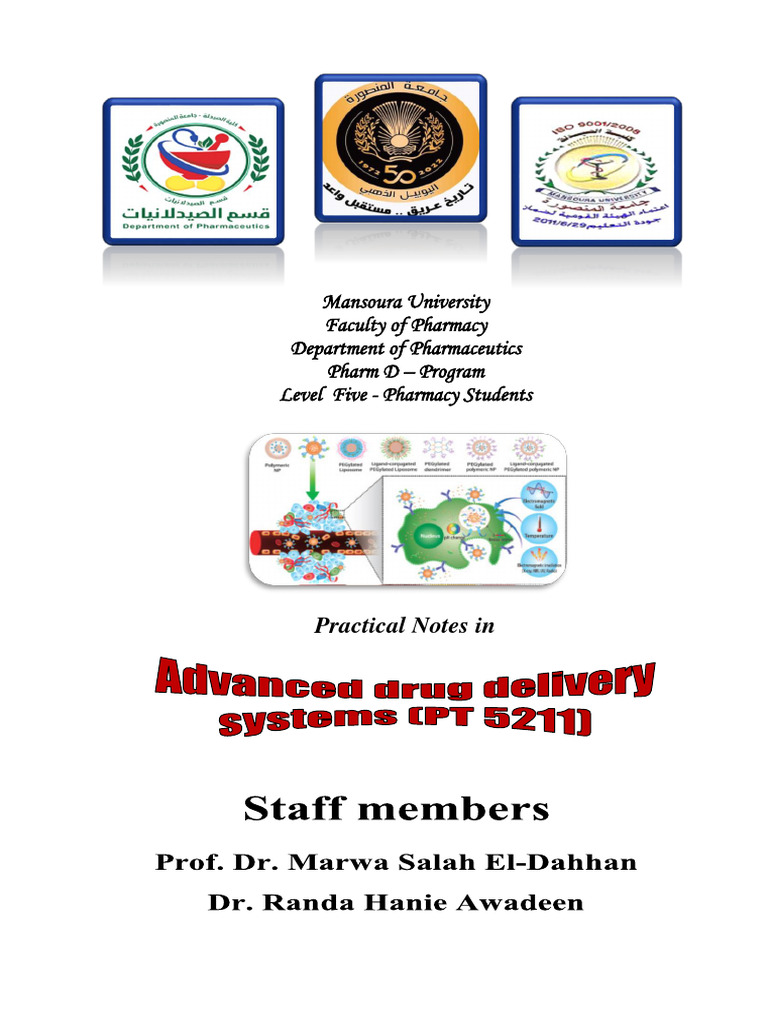 Advanced Drug Delivery Systems Course | PDF | Acid Dissociation ...