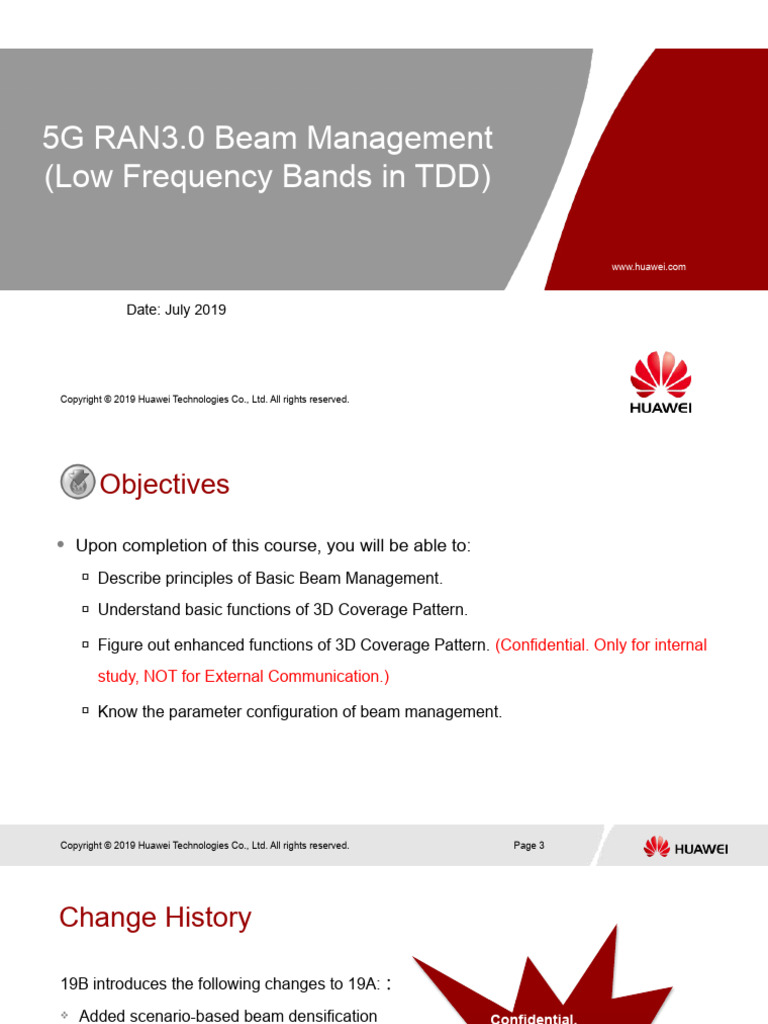 Training Course - 5G RAN3.0 Beam Management | Download Free PDF | Mimo ...