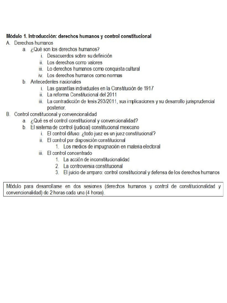 Temario Modulo I | PDF