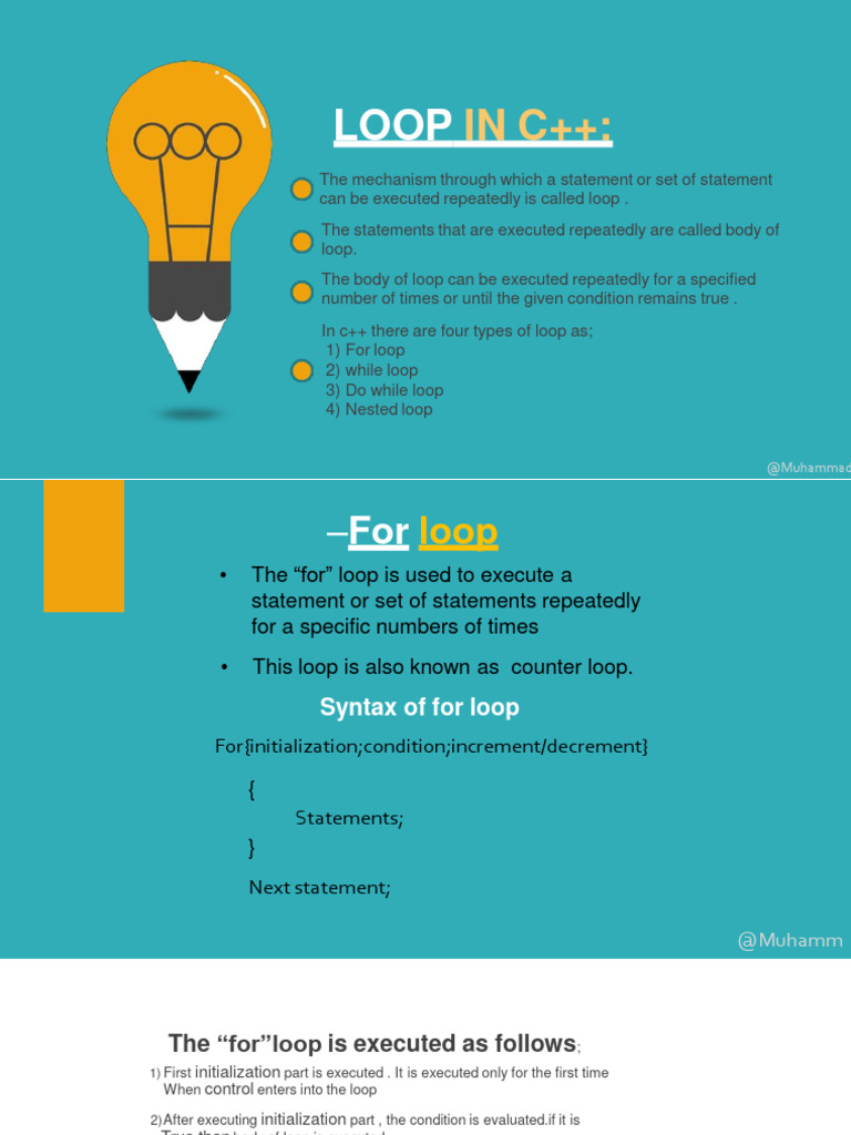 loops in c++ | PDF | Control Flow | Software Engineering