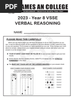 Edutest Practice Test for Year 10-3 | PDF