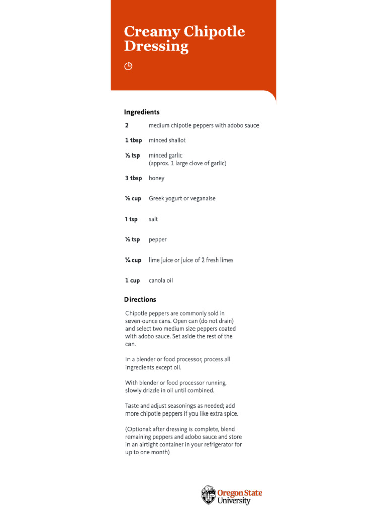 Chipotle Dressing | PDF