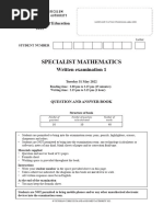 Unit 3 Mathematical Methods SAC Practice | PDF | Function (Mathematics ...