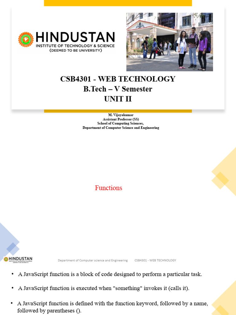 Unit 2-2 - Web Technology | Download Free PDF | Java Script | Variable (Computer Science)