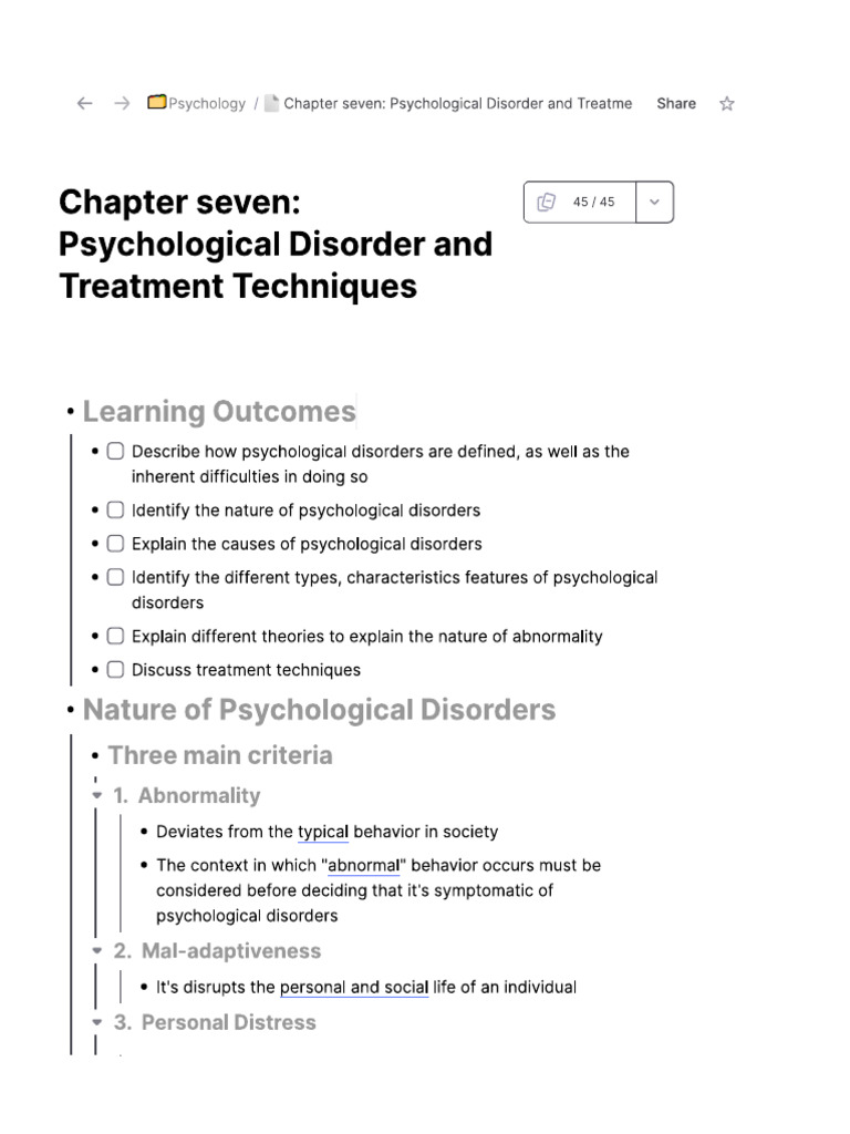 Psych Unit7 Short Note | PDF