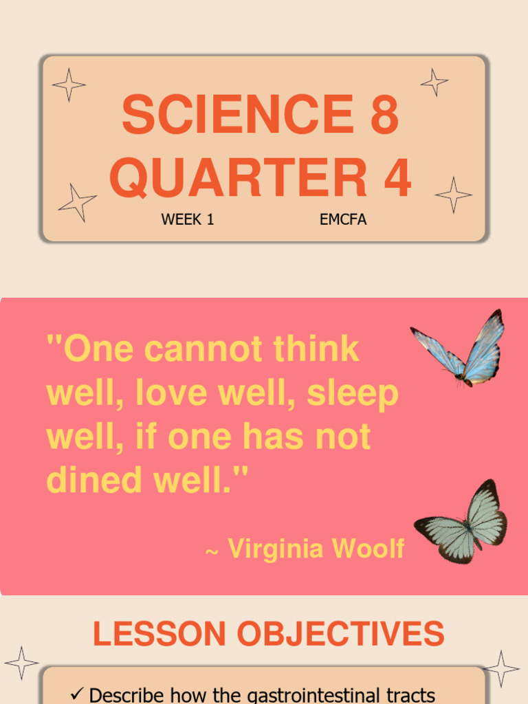 SCI G8 Q4 Week 1 DIGESTIVE SYSTEM | PDF | Human Digestive System | Digestion