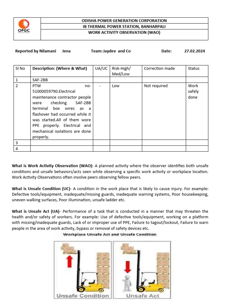 WAO Report at SAF-2BB On 27.02.2024 | PDF | Computers | Technology ...