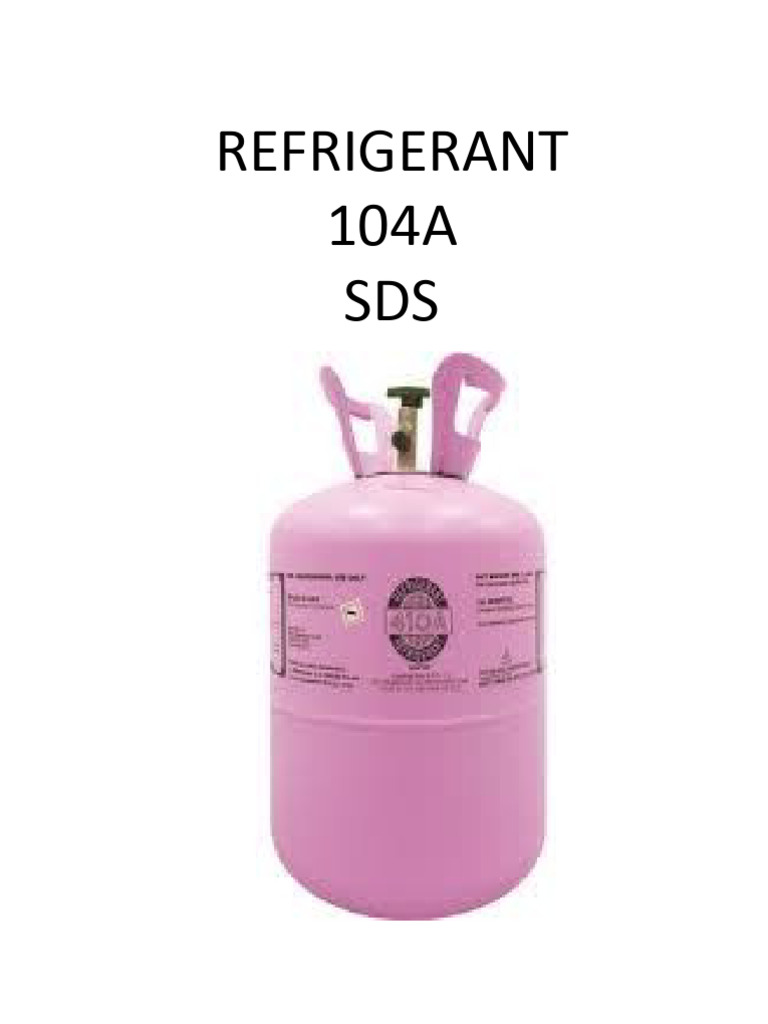 104A Refrigerant Safety Data Sheet | PDF