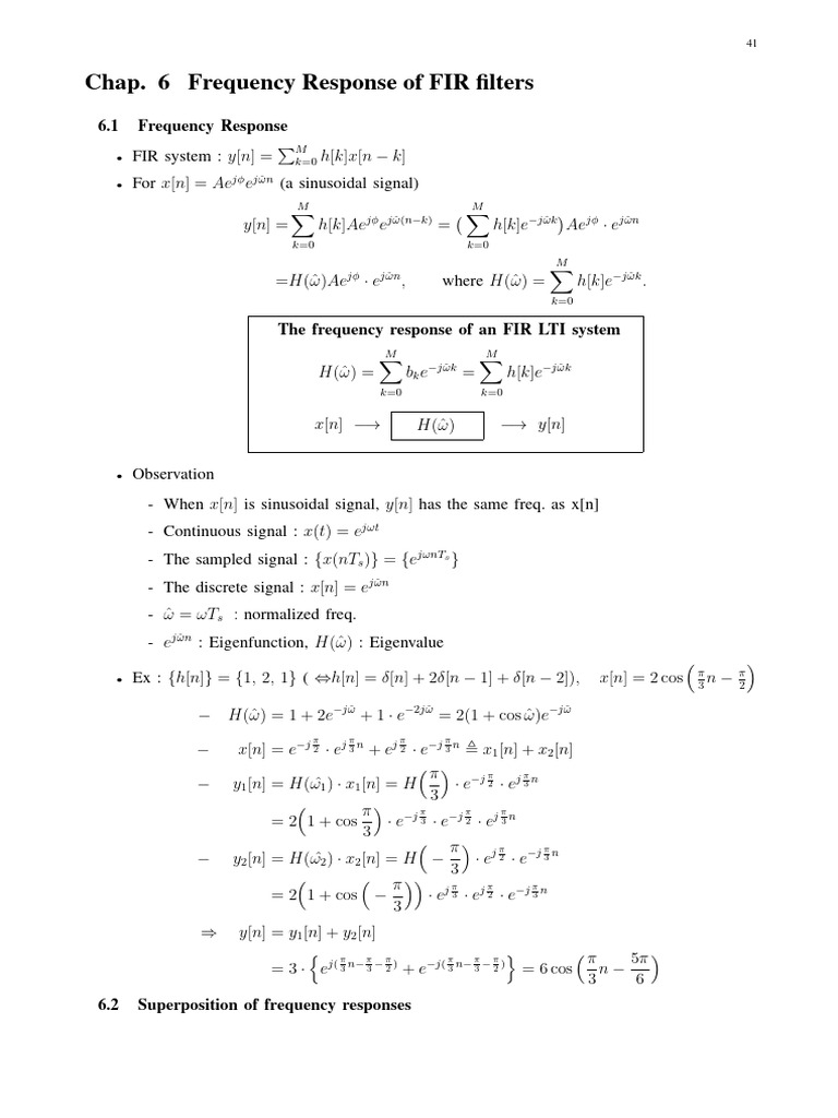 Chap 6 | PDF | Filter (Signal Processing) | Control Theory