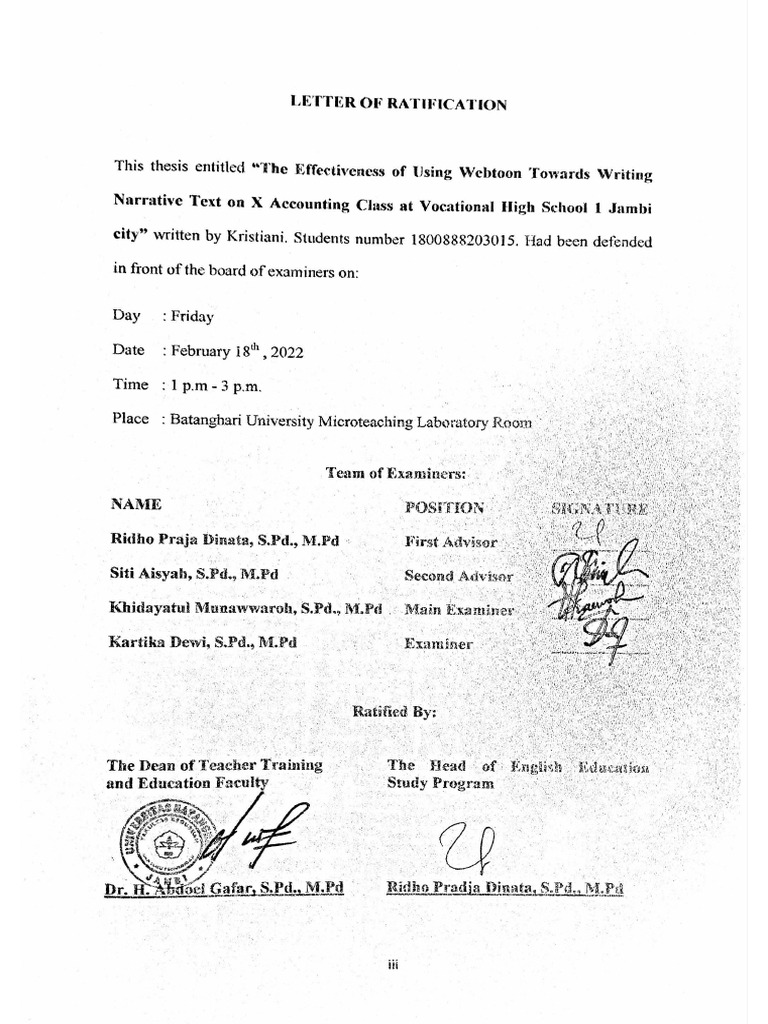 letter of ratification | PDF