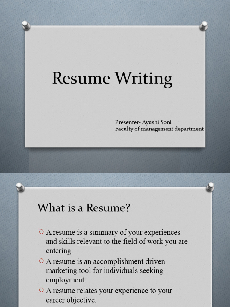 Resume Writing | PDF | Résumé
