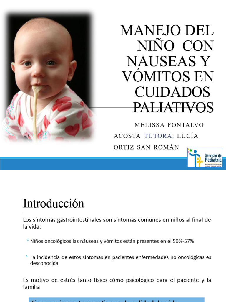 Pediatría Manejo de Vómitos | PDF | Vómitos | Medicina CLINICA