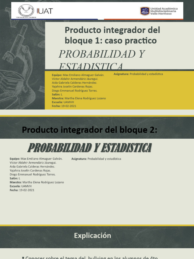 Producto Integrador Del Bloque 2 | PDF | Muestreo (Estadísticas) | Matemáticas