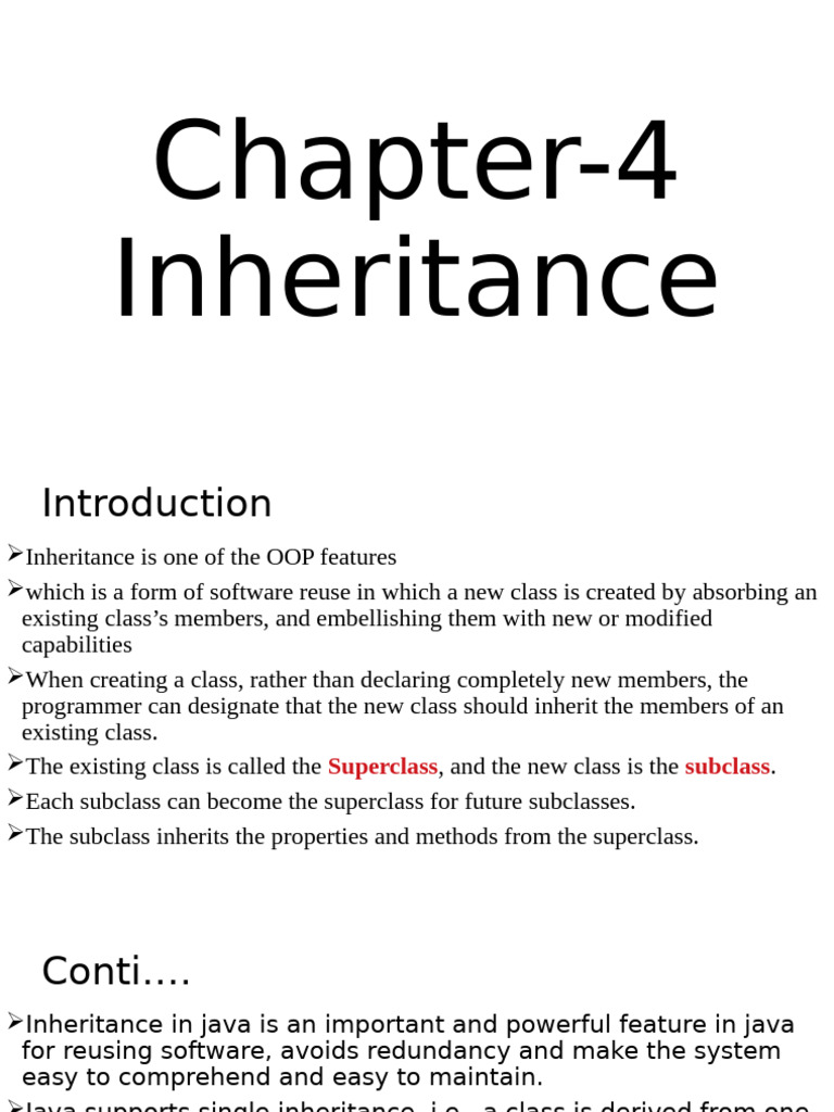 Chapt 4 | Download Free PDF | Inheritance (Object Oriented Programming) | Method (Computer ...