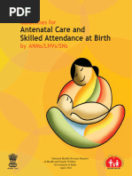 SBA MODULE Guideline For Antenatal Care | PDF | Maternal Death | Pregnancy