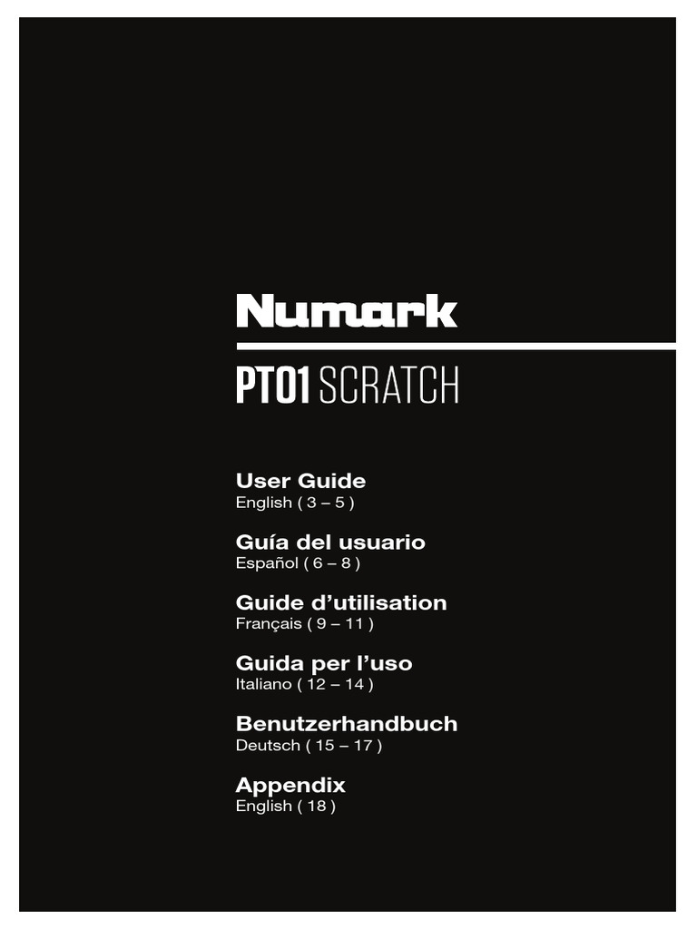 PT01 Scratch - User Guide - V1.2 | PDF | Sound Production Technology ...