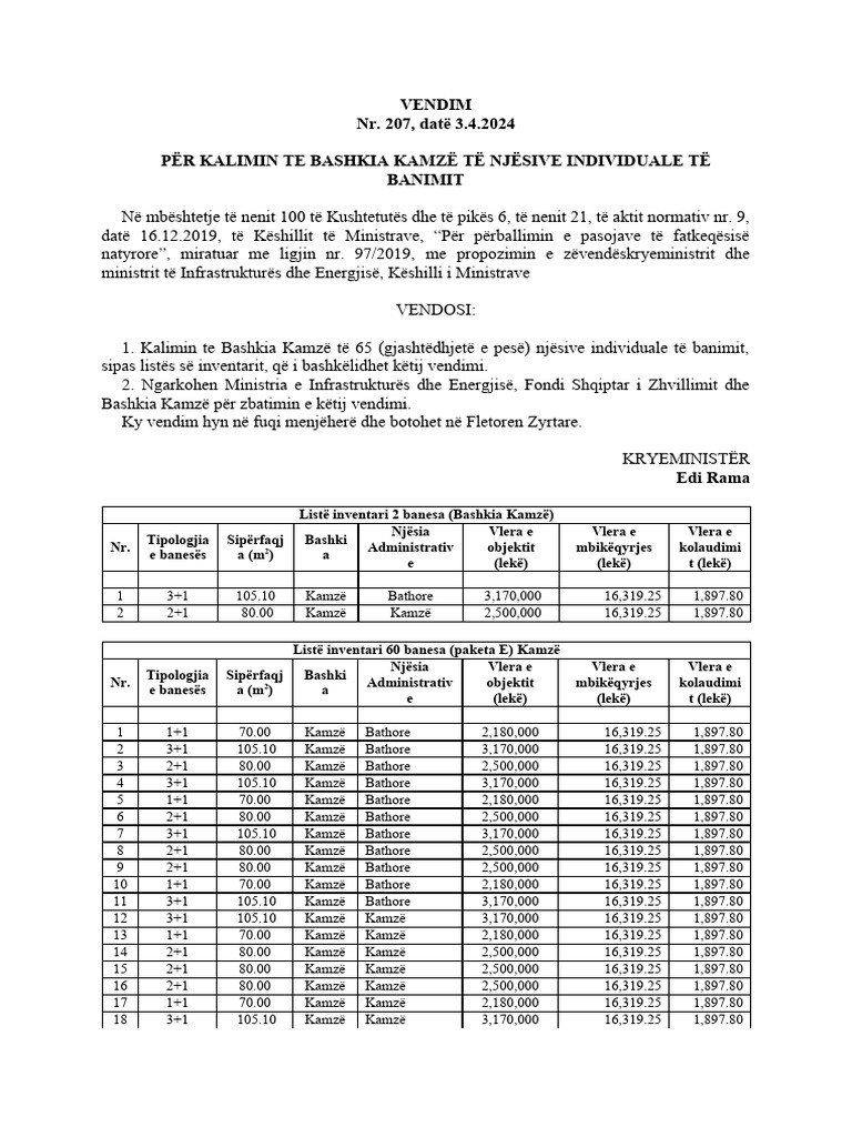 Vendim 2024 04 03 207 | PDF