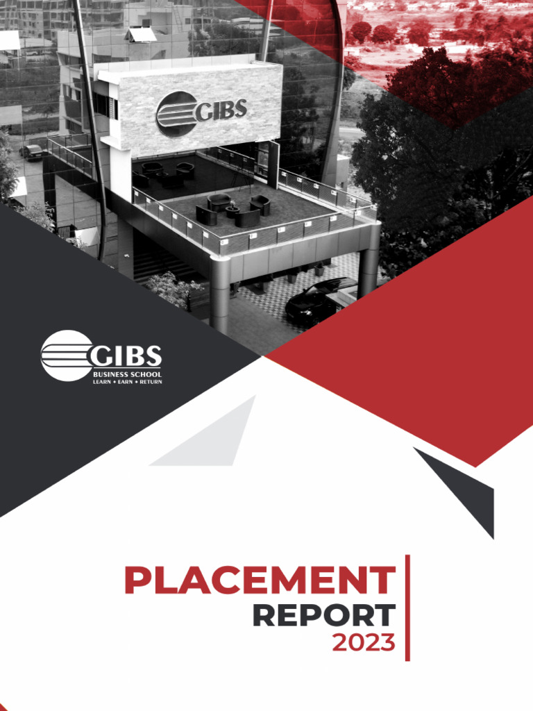 GIBS Business School _ Placement Report 2023 | PDF