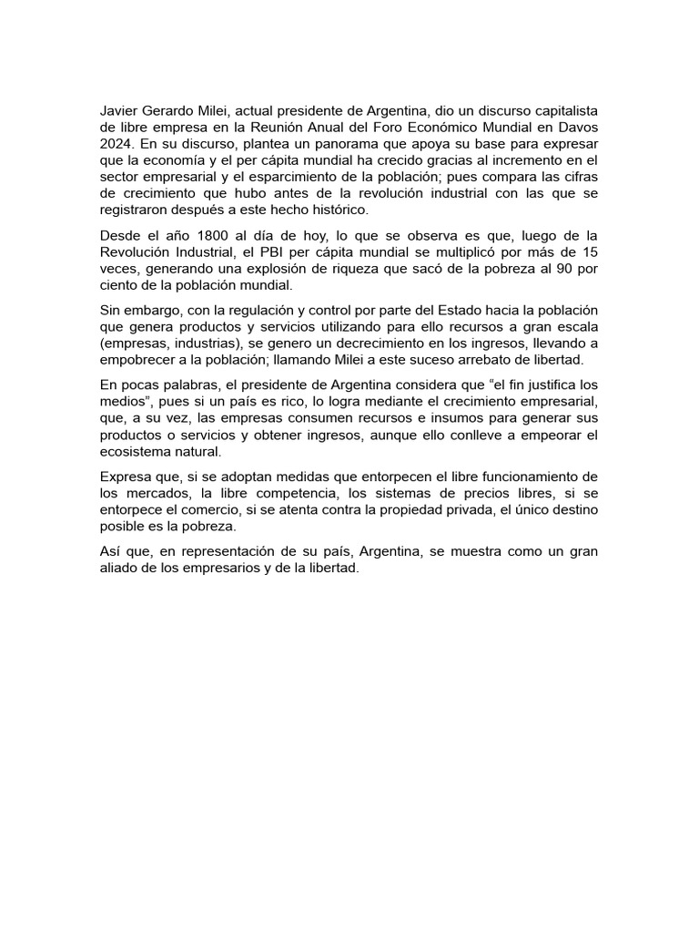 Javier Gerardo Milei | PDF | Política