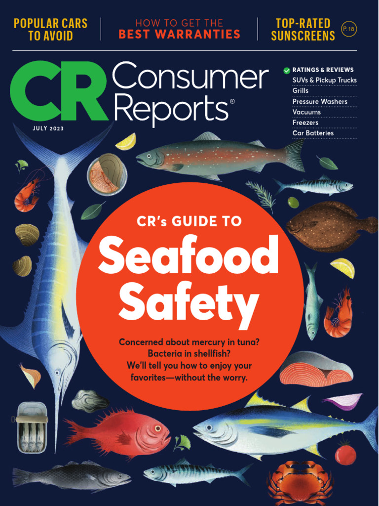 2023 - 06 - 06 - Consumer Reports - CR - S Guide To Seafood Safety, July 2023 | PDF | Fee | List ...