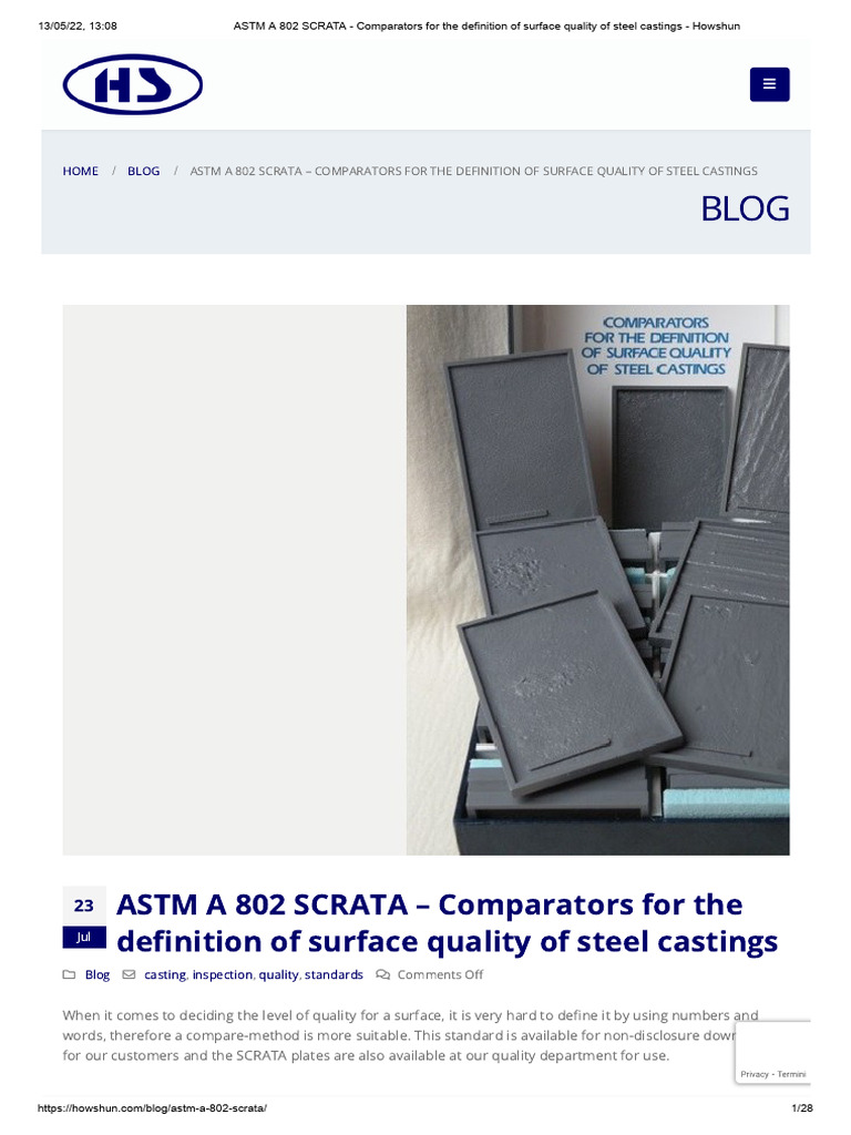 ASTM A802 Scrata Surface Quality Guide | PDF | Secondary Sector Of The ...