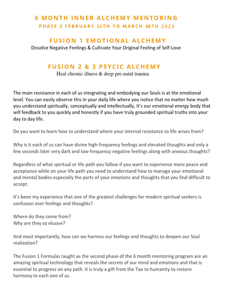 Emotional Alchemy | Download Free PDF | Experience | Thought