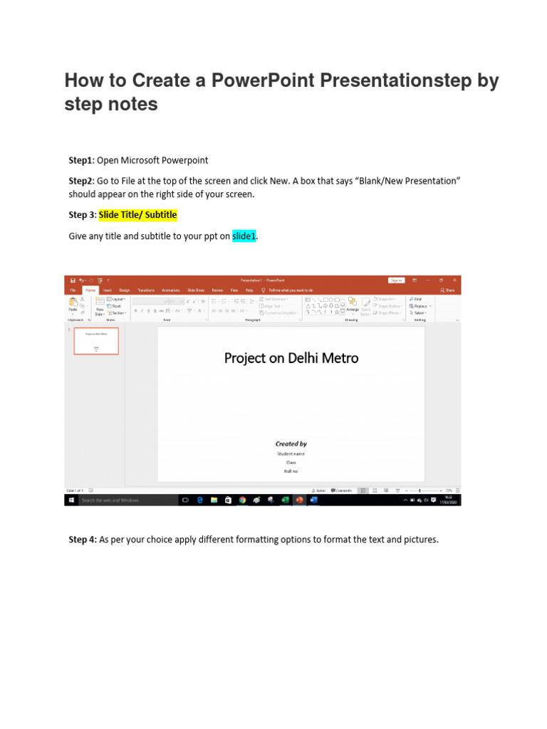 PowerPoint Basics for Beginners | PDF | Computers