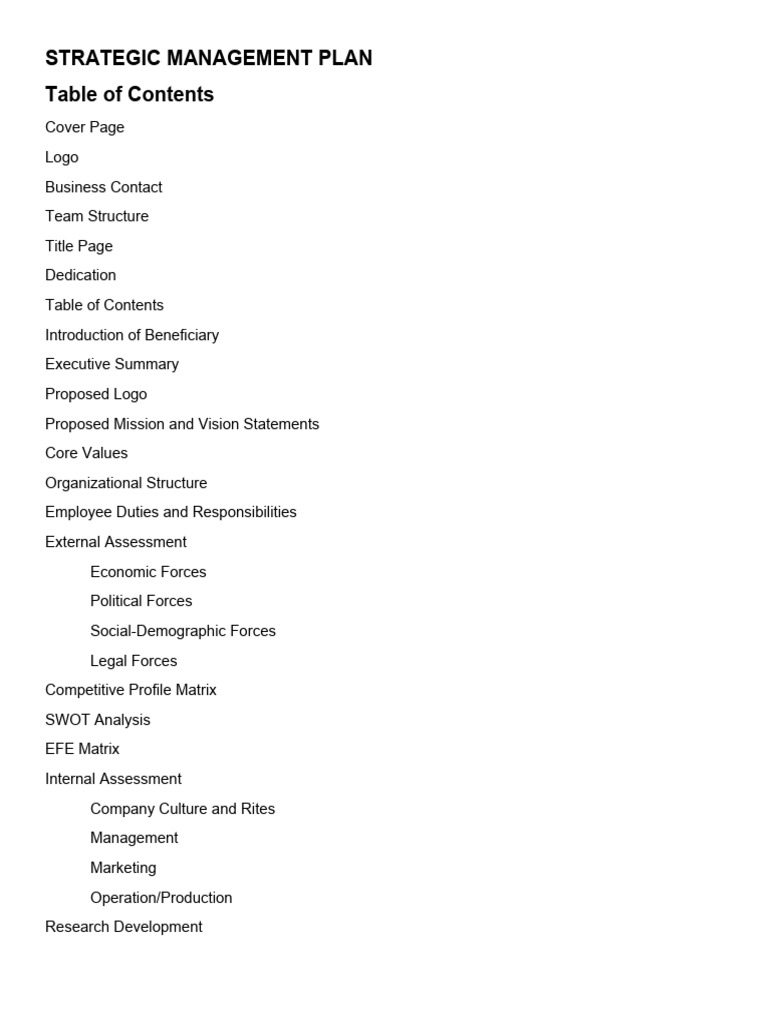 Strategic Management Plan | PDF | Brand | Digital Marketing
